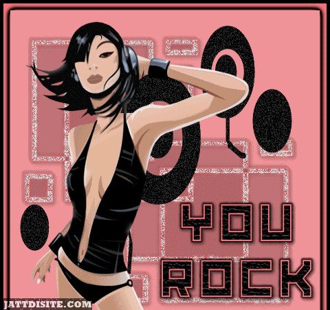 You Rock Girl Graphic – JattDiSite.com